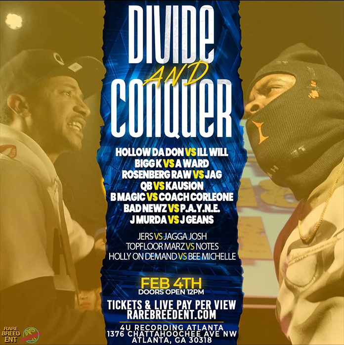 Rap Battle League Event | RBE Presents: Divide and Conquer | Rap Grid